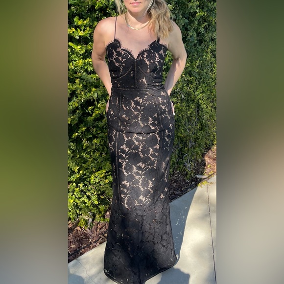 Jarlo London | Dresses | Jarlo Black Lace Formal Full Length Dress ...